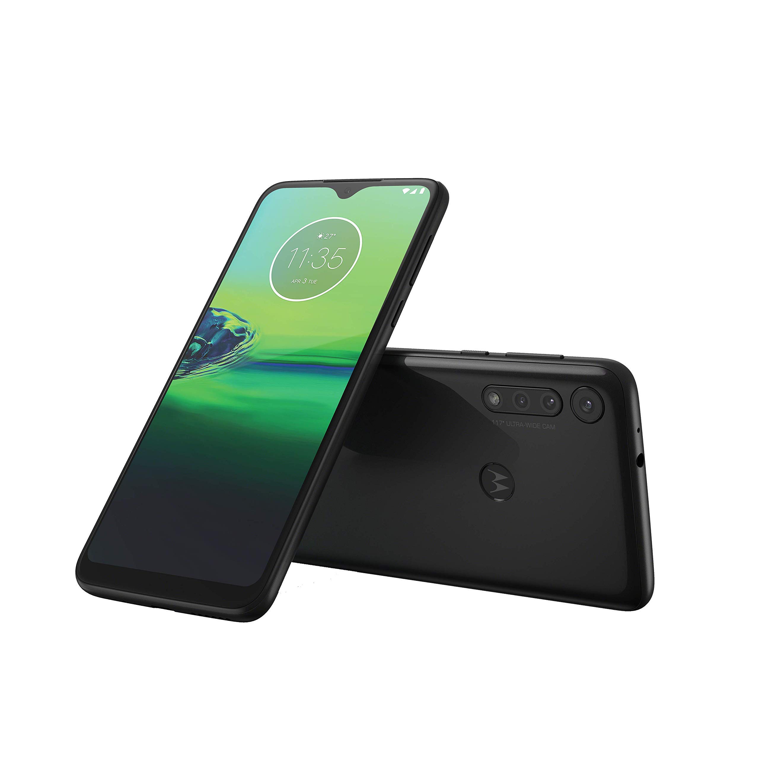 Motorola Moto G8 Play XT2015-2 (32GB) 6.2" (19:9) HD+ 4G LTE GSM Factory Unlocked Smartphone (International Version) (Obsidian Grey) (Renewed)