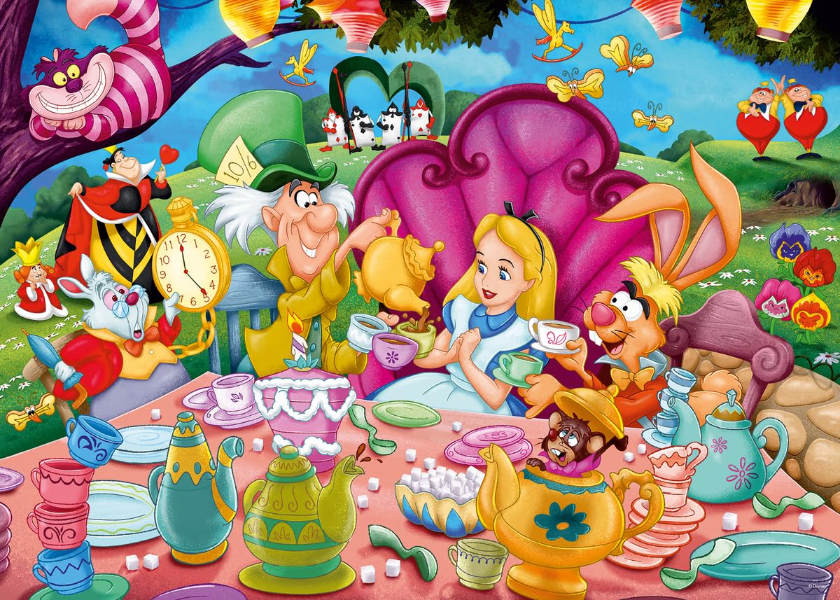 Ravensburger Alice in Wonderland Jigsaw Puzzle - 1000 Pieces | Engaging Artwork Ideal for Ages 12+ | FSC-Certified