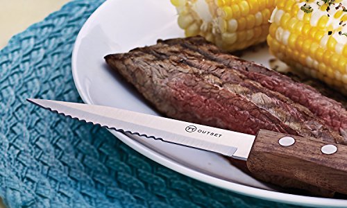 Outset QB90 Cutting, Set of 6, Rosewood Steak Knives Set of 6