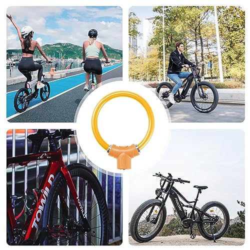 Lock Cable, Heavy Duty Bicycle U Lock, Combination Bicycle Lock, Alloy Cable Lock Anti Theft Bicycle Locks Dustproof Portable, Anti Rust Waterproof Lock, Lock with Mounting Bracket