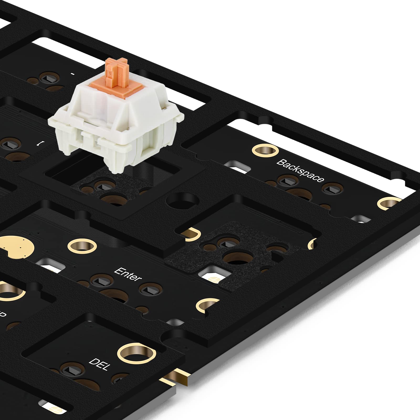 RunJRX Poron Keyboard Positioning Board Pads 0.5mm thick,Customized Keyboard Positioning Board Poron Dampener with Tweezers for installation
