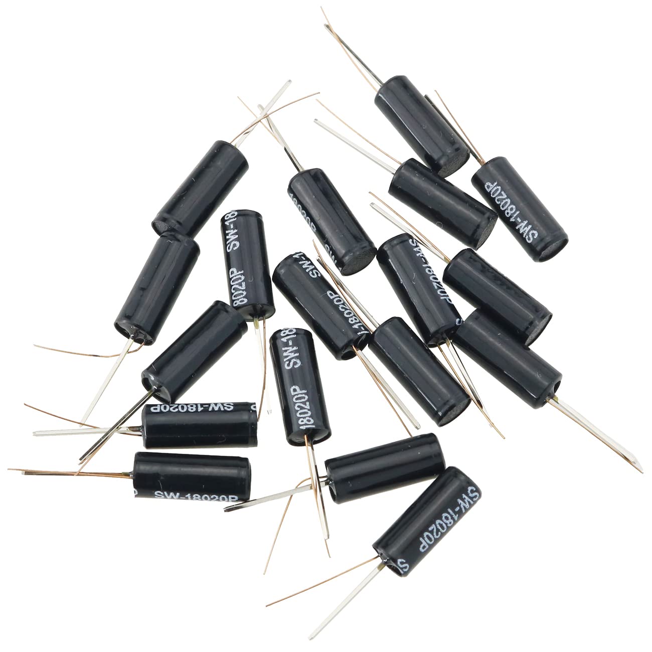 SW-18020P Shaking Sensor FMHXG 20PCS SW-18020P Ordinary Sensitivity Spring Electronic Vibration Sensor Switch, SW-18020P Vibration Sensor