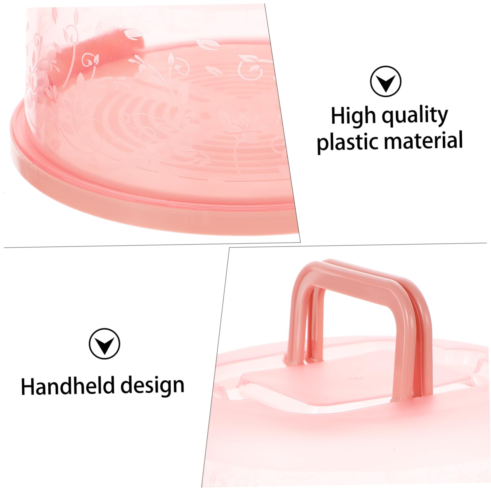 Mikinona 1Pc cake box Cake Plate cake containers with lids cake stand with dome cupcake carrier Cake Carrier with Lid travel tray Round Storage Container pp polypropylene suite bride mini