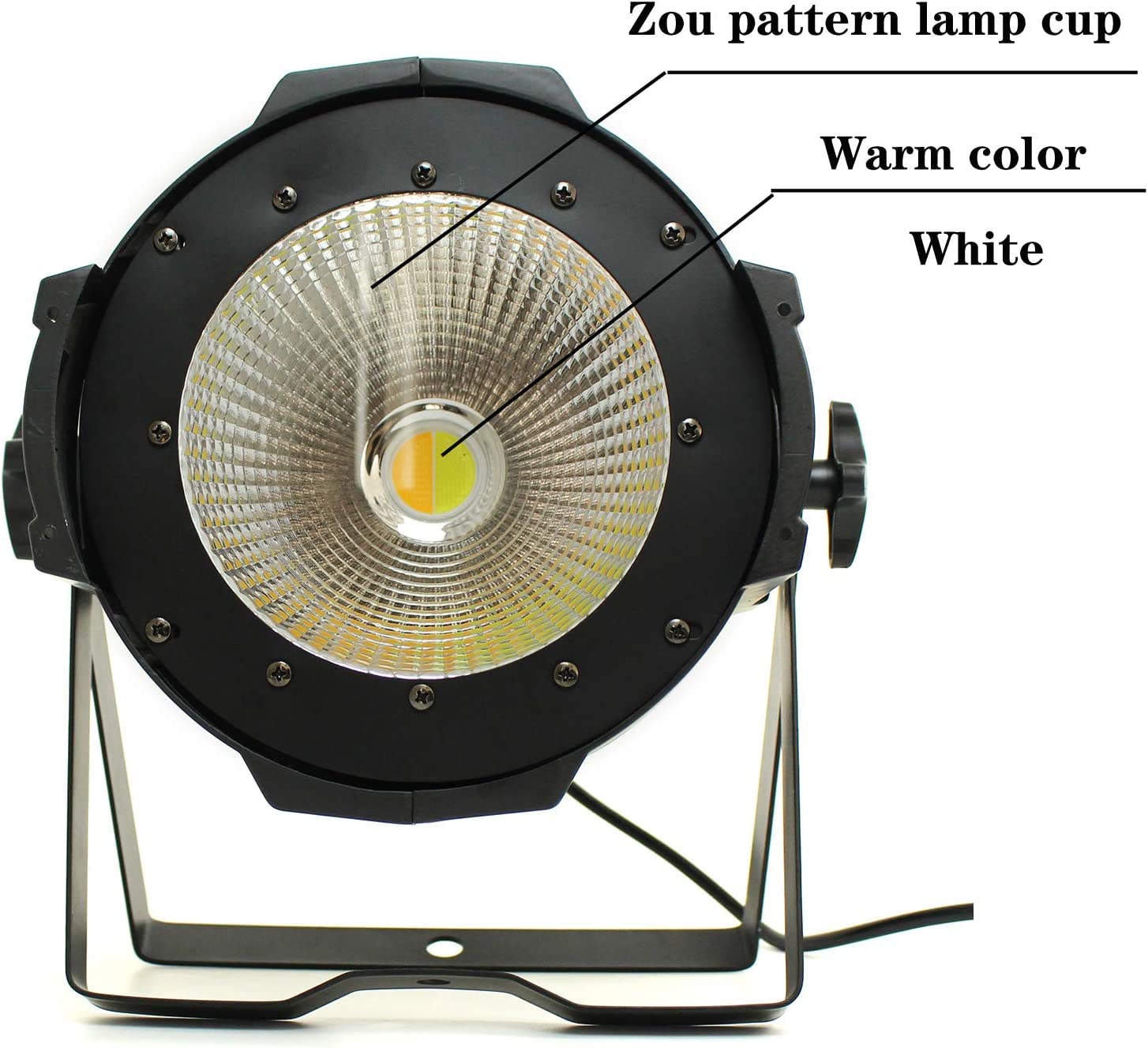 Stage Spotlight - White Stage Par Lights 100W COB Professional for Church,Parties,Wedding Therter,Live Events,Stage Lighting