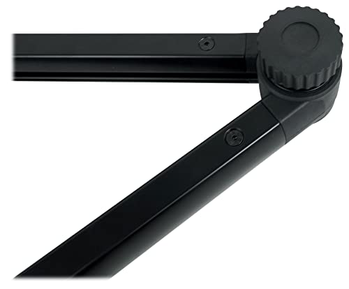 Rockville ROGAN STAND Pro Boom Arm Mic Stand with Fixed Mount+Desk Stand+Cable