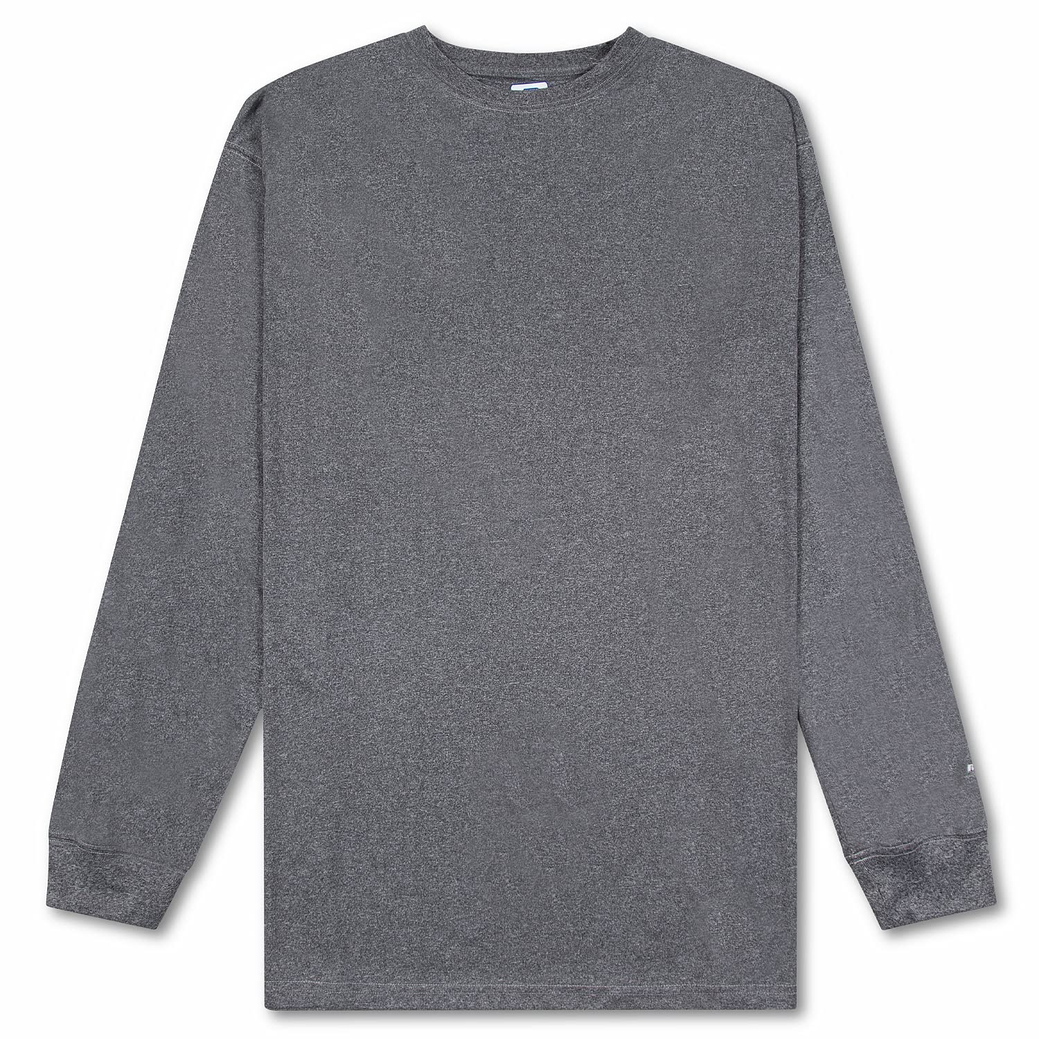 Russell Athletic Big and Tall Long Sleeve Dry Fit Shirts – 2 Pack Workout Shirts Black/Dark Grey