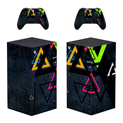 multi color Xbox Series X Skin Set Full Faceplates Skin Console & Controller Decal Stickers by FELIPE SEIJI KUBA