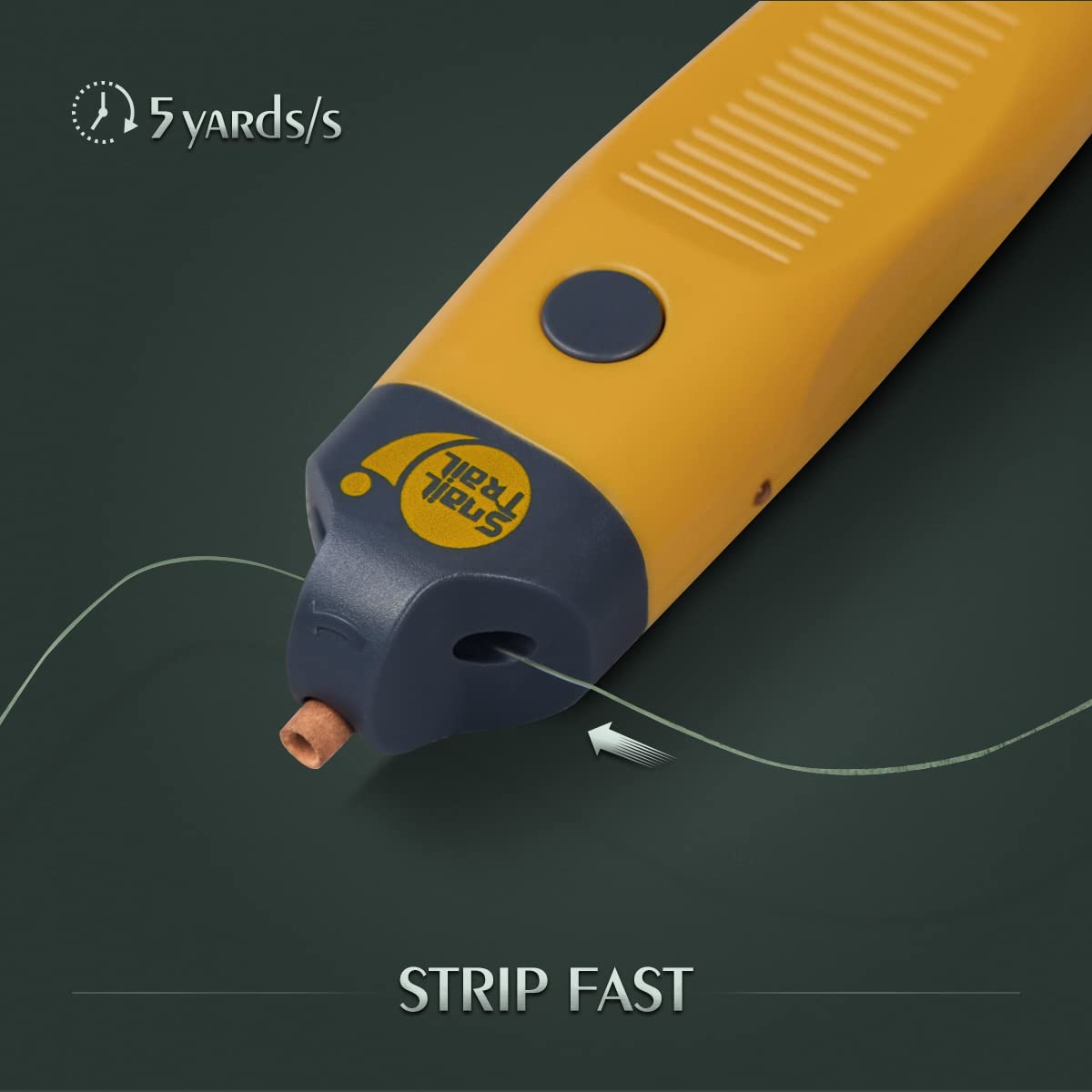 SNAIL TRAIL 3-in-1 Fishing Combo Kit, Electric Line Stripper & Hook Sharpener with Portable Spooler. Automatic Fish Wire Remover, Spinning & Baitcaster Reel Winder, Rod Spooling Machine, Gifts for Men