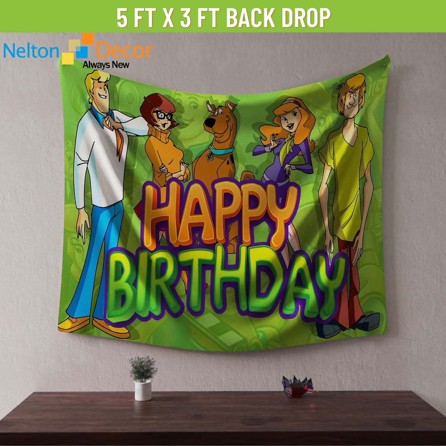 Nelton Adventure Dog Party Supplies Includes Cake Topper, 24 Cupcake Toppers, 20 Latex Balloons, Happy Birthday Backdrop, 1 Table Cloth , 1 Banner…