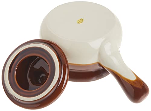 R&M International Traditional Style Ceramic 15-Ounce French Onion Soup Crocks, Polished, Set of 2