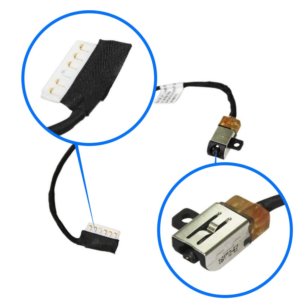 MMOBIEL DC Power Jack Dock Connector Flex Cable Replacement Compatible with Dell Inspiron 15 5565 5567 I5567-4563GRY I5567-1836GRY Inspiron 17 5765 i5765 17 5767 i5767 Series