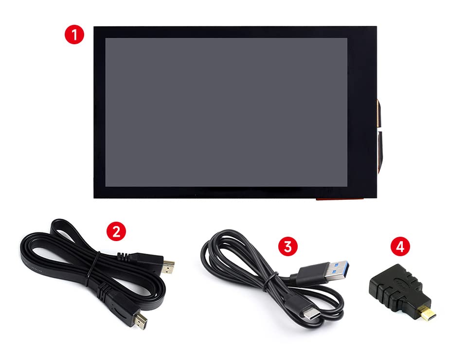 waveshare 3.5inch Touch LCD Display 480x800 IPS Capacitive Touch LCD Screen,Adjustable Brightness, for All versions of Raspberry Pi, Jetson Nano,Windows 11/10 / 8.1/8 / 7
