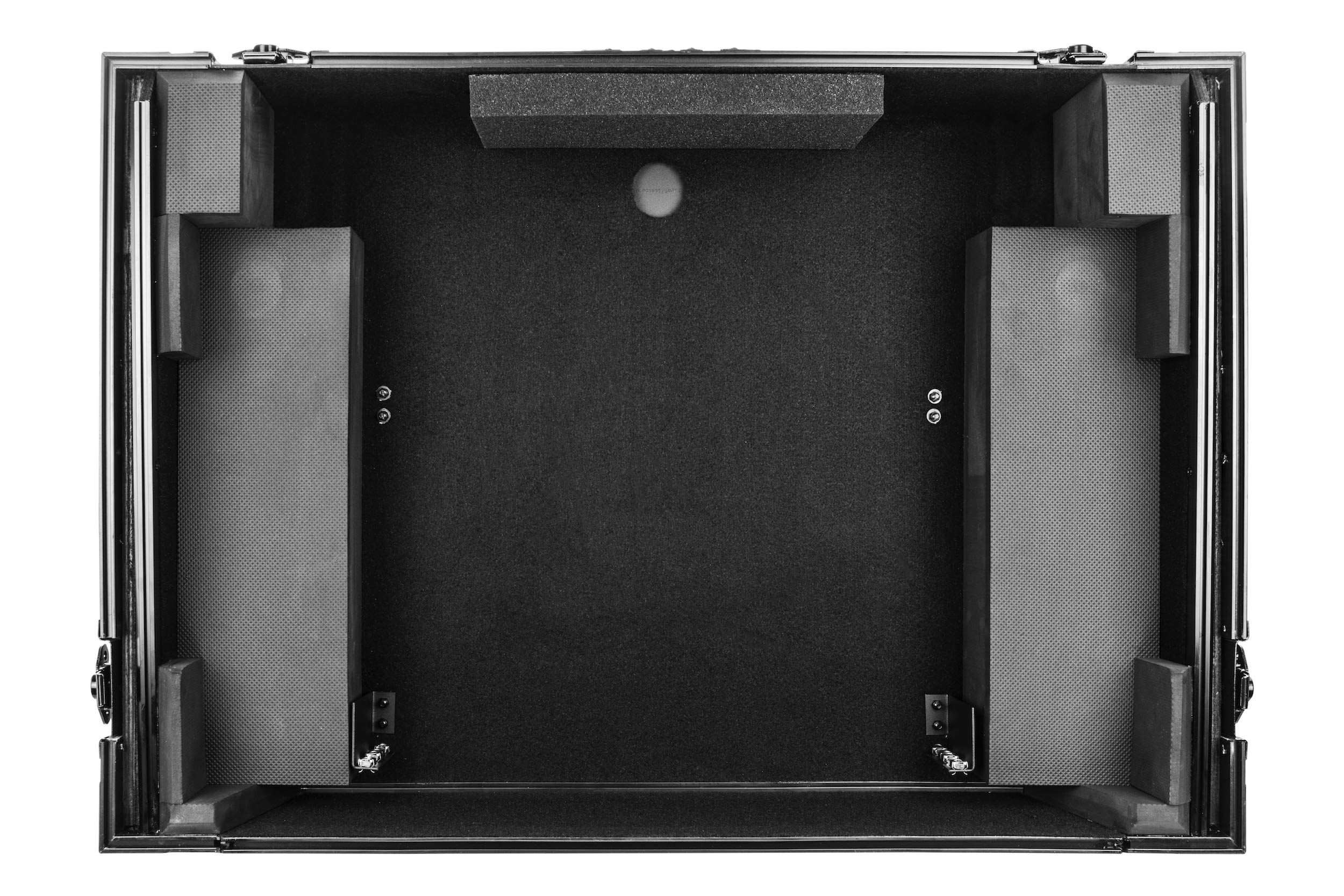 ODYSSEY FZGSPRIME4W2BL Denon Prime 4 Black Flight Case with Patented Glide Laptop Platform & 2U Rack Spaces
