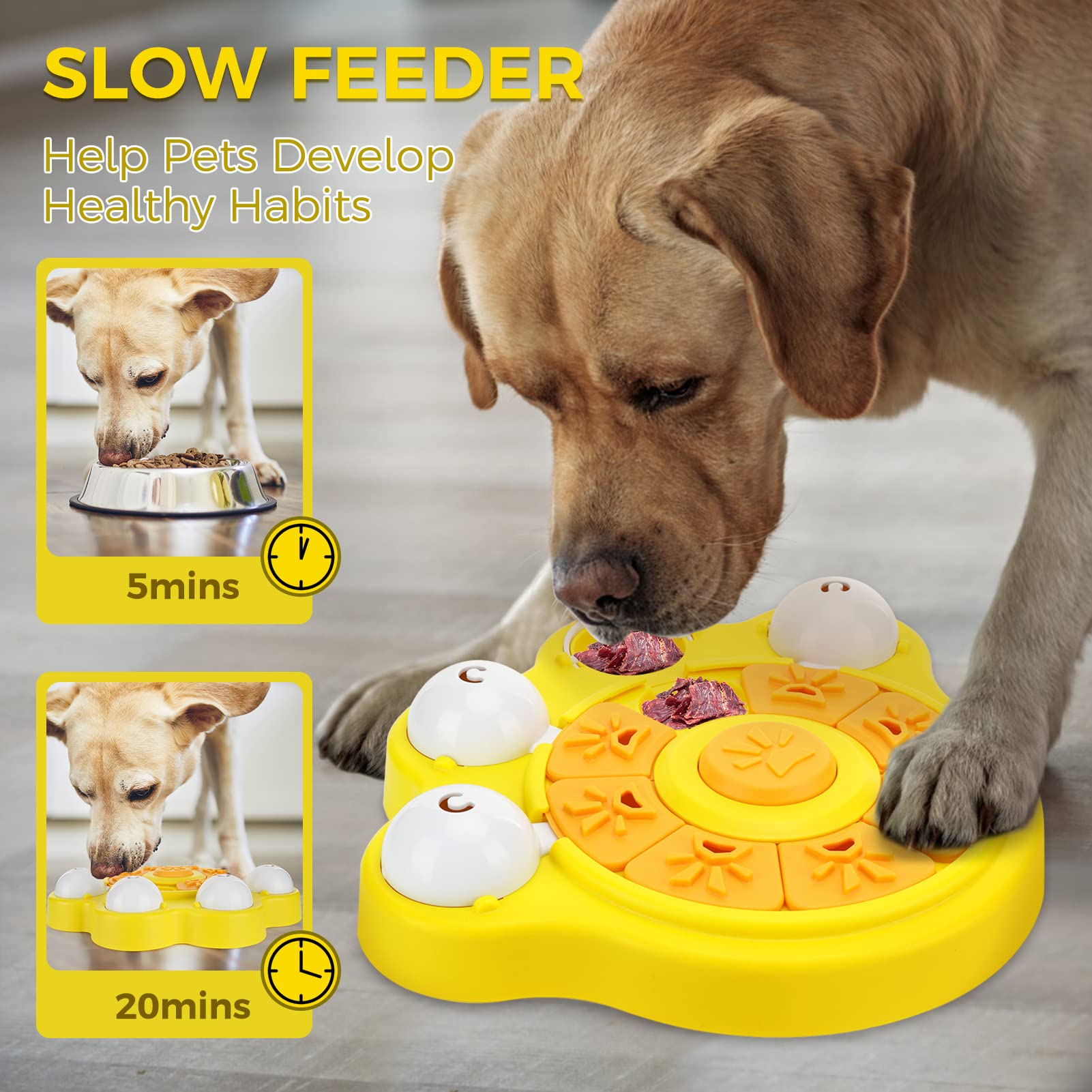 Luckit Dog Puzzle Toy - Enhances Intelligence, Promotes Brain Development, Suitable for Dogs and Cats