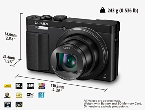 Panasonic Lumix DC-ZS70 Digital Camera (Silver) with Advanced Accessories and Travel Bundle | DC-ZS70K | Panasonic Lumix DC-ZS70