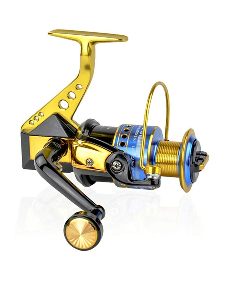 LLJPYX7L Spinning Fishing Reel, Durable Light brine Reel, 11 Rust-Proof Bearings, seawater Fresh Water Available, 5.5:1 Gear Ratio (Color : 1000)