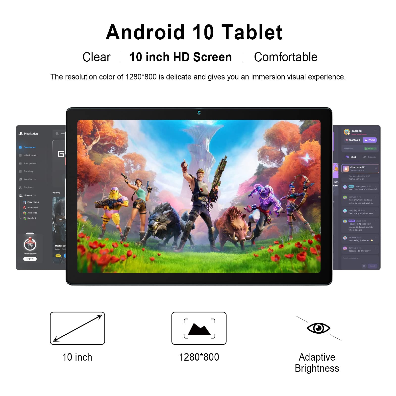 Mouikei Kids Tablet, 7 inch Tablet for Kids Android 12 Quad Core Processor 2GB RAM 32GB Children Tablet with Parental Control, Bluetooth, WiFi, Dual Camera, Shockproof Case, Blue