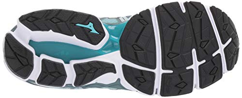 Mizuno Women's Wave 2 Running Shoe, Sky Gray-Silver, 7 B US