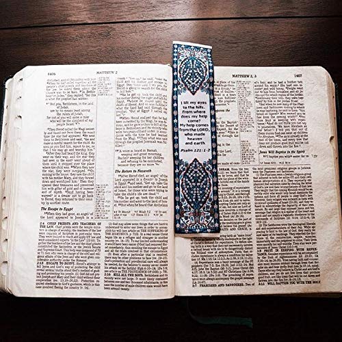 Logos BookMark -Psalm 121:1-2, Christian, Cloth Carpet Bookmark