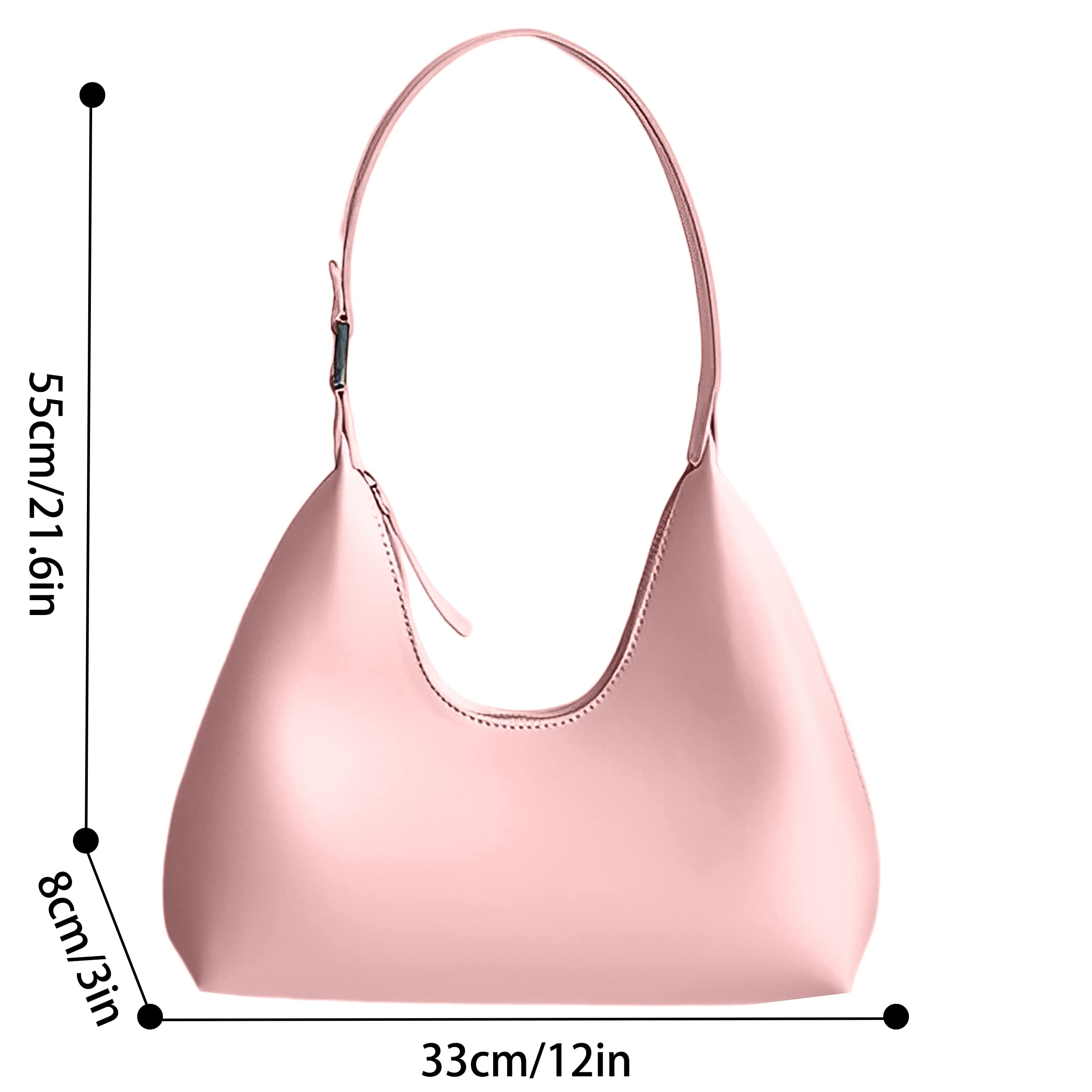 Women's Small Shoulder Bags Fashion Small Hobo Bags Women's Mini Wallets Women's Clutches (Pink)