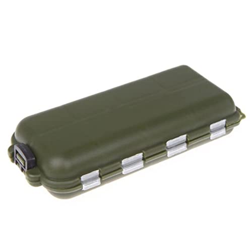 RORUN Portable Tool Box Compartments Mini Fishing Tackle Box Fish Lures Hooks Baits Plastic Storage Holder Square Case Fishing Accessories