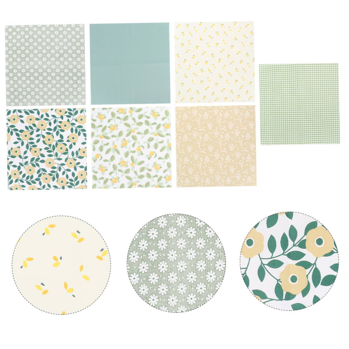 MAGICLULU 7pcs Patchwork Group Full Cotton Sheets Cotton Bed Blanket Quilting Fabric Fat Quarters Fabric Bundles Fabric Bundle Sewing Precut Fabric Squares Quilting Cloth Patchwork Cloth Box
