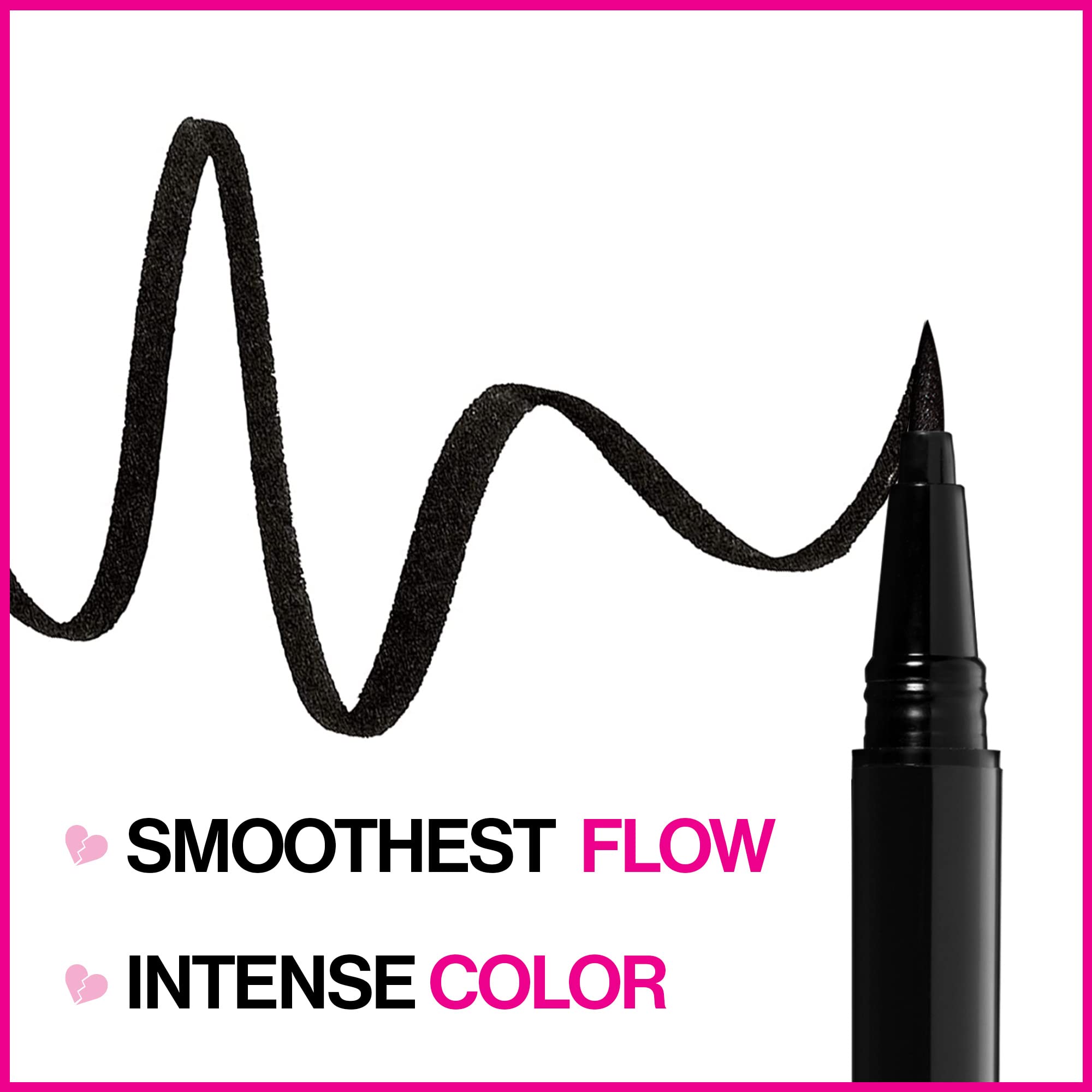 wet n wild Mega Last Breakup Proof Liquid Eyeliner Bundle - Quick Drying, Smudge-Resistant, 16-Hour Wear - Cruelty-Free & Vegan - Black