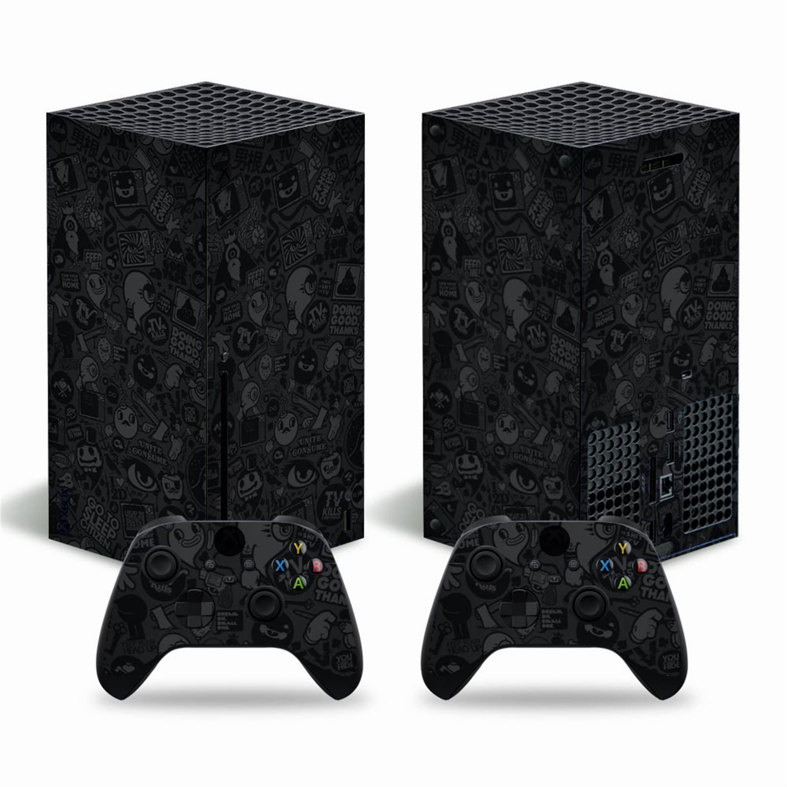 Top factory Skin Decal Protective Vinyl Skin Decal Cover for Series X Console Skins Wrap Sticker with Two Free Wireless Controller Decals 94581 Decal