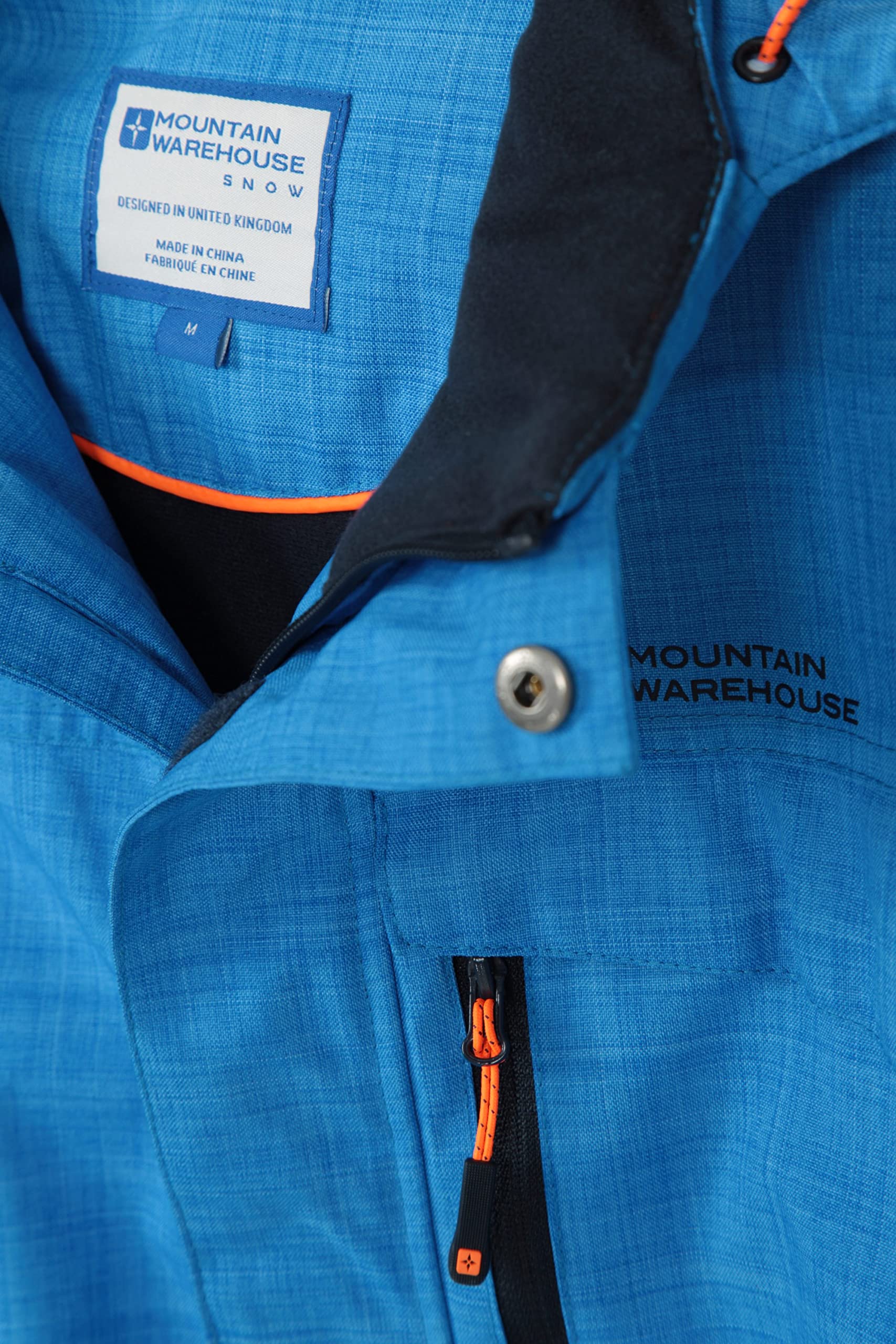 Mountain Warehouse Comet II Mens Ski Jacket - Waterproof, Breathable Cobalt X-Small