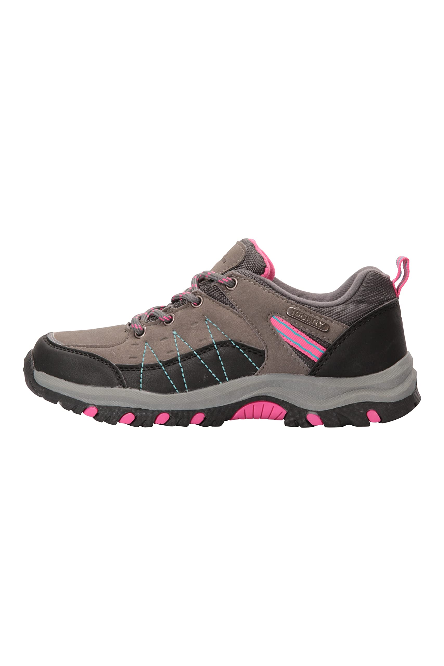 Mountain Warehouse Stampede Kids Waterproof Hiking Shoes Grey Kids Shoe Size 1 US