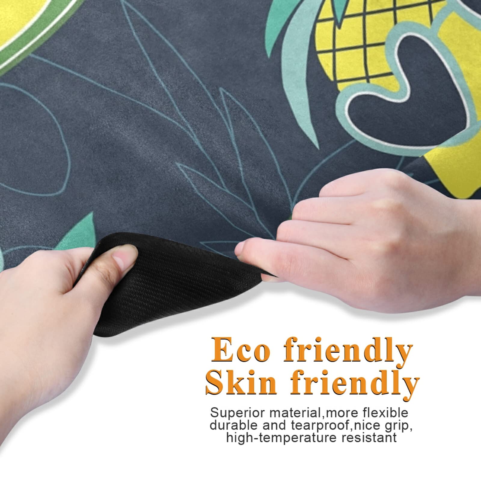 senya Pineapple and Avocado Yoga Mat Cover, Non Slip Exercise Mat Cover High Performance Grip, Coming with Carry Bag(226na6b)