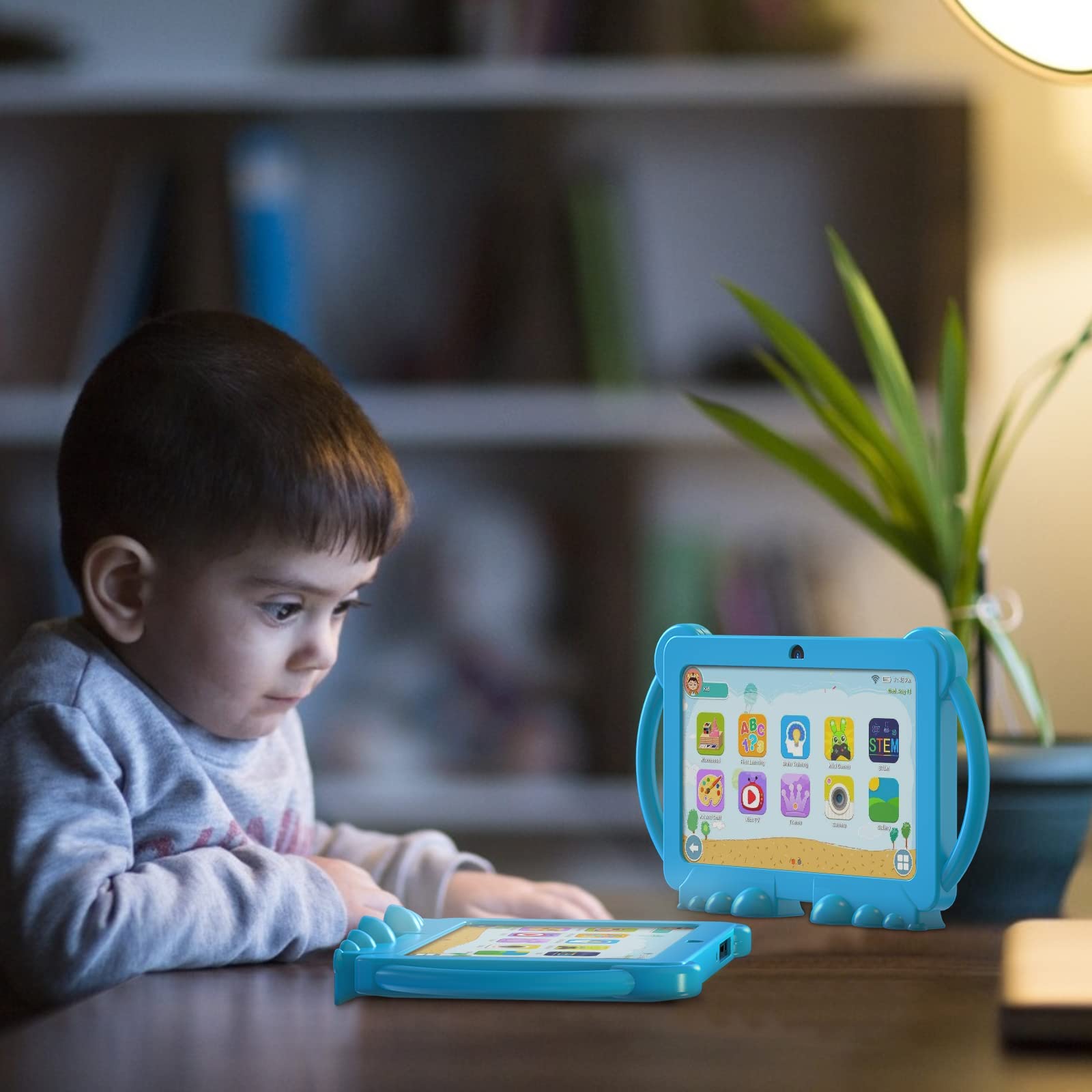 YOBANSE Kids Tablet, 7 inch Tablet for Kids 6GB RAM 32GB ROM Android 13 Toddler Tablet with Bluetooth, WiFi, Dual Camera, Children Tablet with Parental Control, Educational App(Purple)