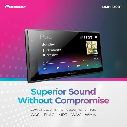 PIONEER 6.8β DMH-130BT Digital Media Receiver - Touchscreen, Bluetooth, Amazon Alexa, Rear Camera Capable