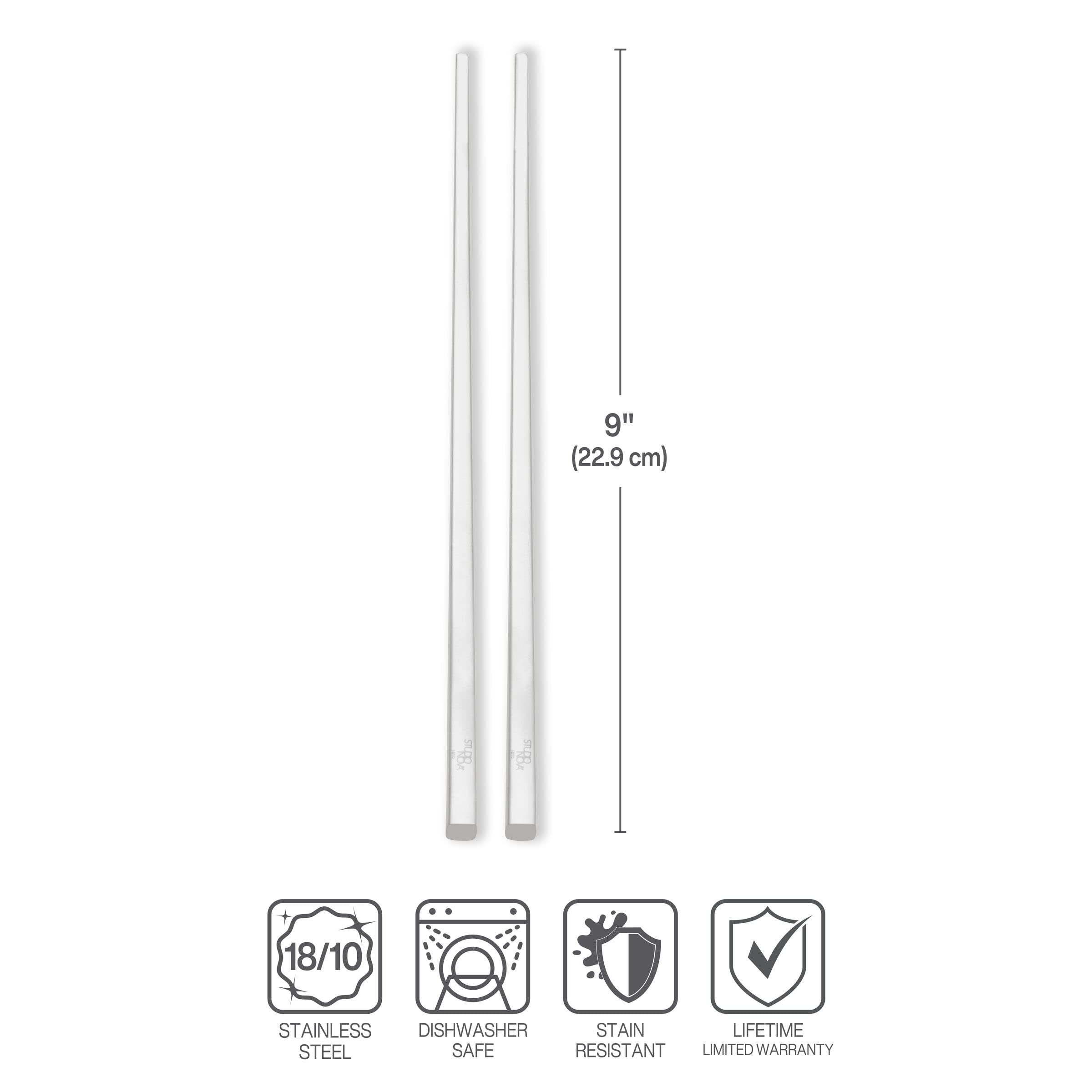 Studio Nova Noodle Bowl and Chopstick Set, 3-Piece, White