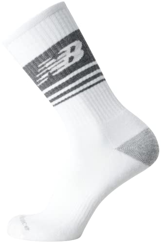 New Balance Men's Athletic Arch Cushion Comfort Crew Socks (5 Pack), Size 6-12.5, Wgb Old