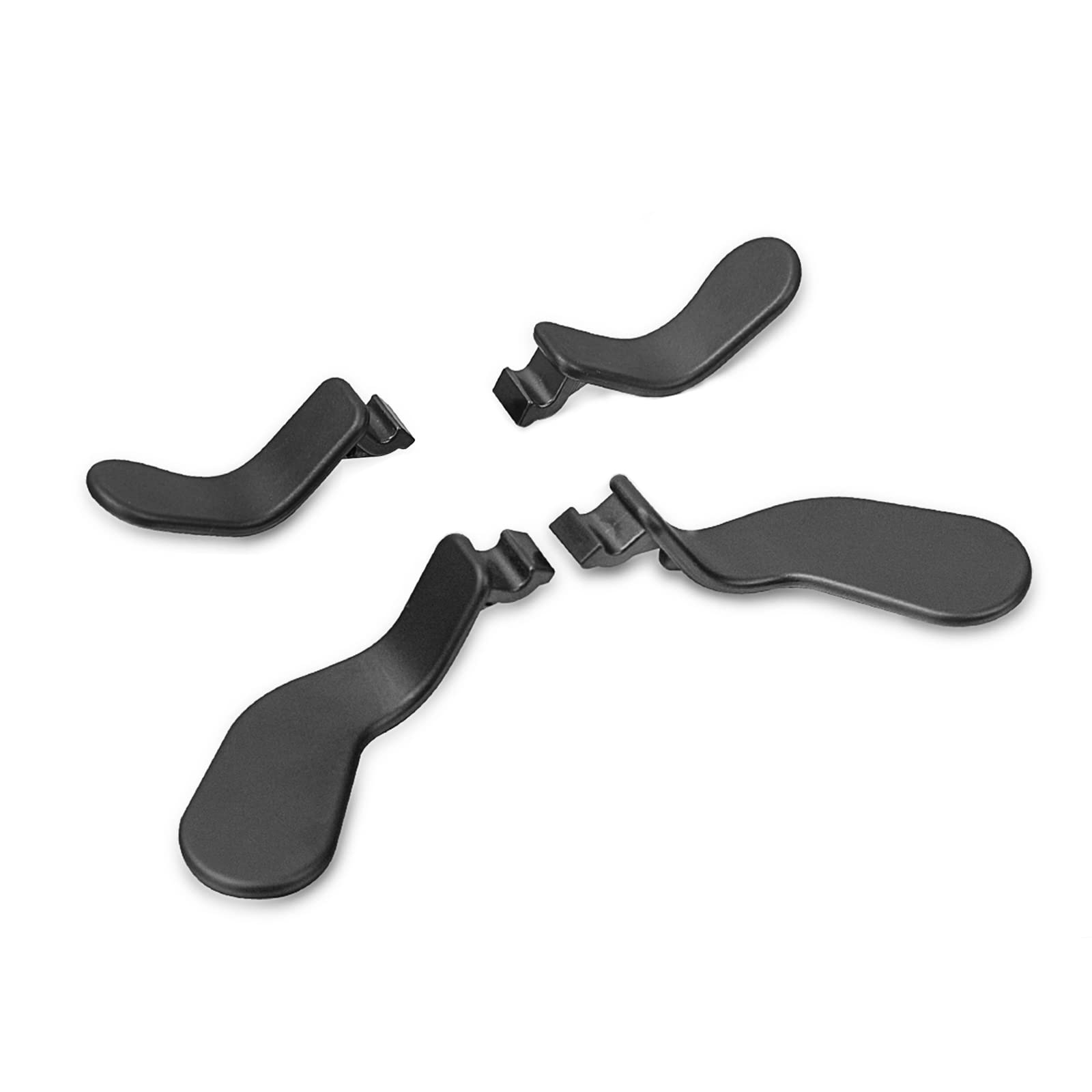 TOMSIN Xbox Elite Controller Series 2 Paddles,4 pcs Metal Stainless Steel Paddles for Xbox One Elite 2 Controller,Xbox Controller Elite 2 Core Accessories Model 1797(2 Medium & 2 Mini)(Black)
