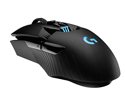 Logitech G903 Lightspeed Wireless Gaming Mouse, Hero 16K Sensor, 16000 DPI, RGB, Lightweight, Programmable Buttons, 140-Hour Battery Life, Rechargeable, Ambidextrous, PC/Mac, Black