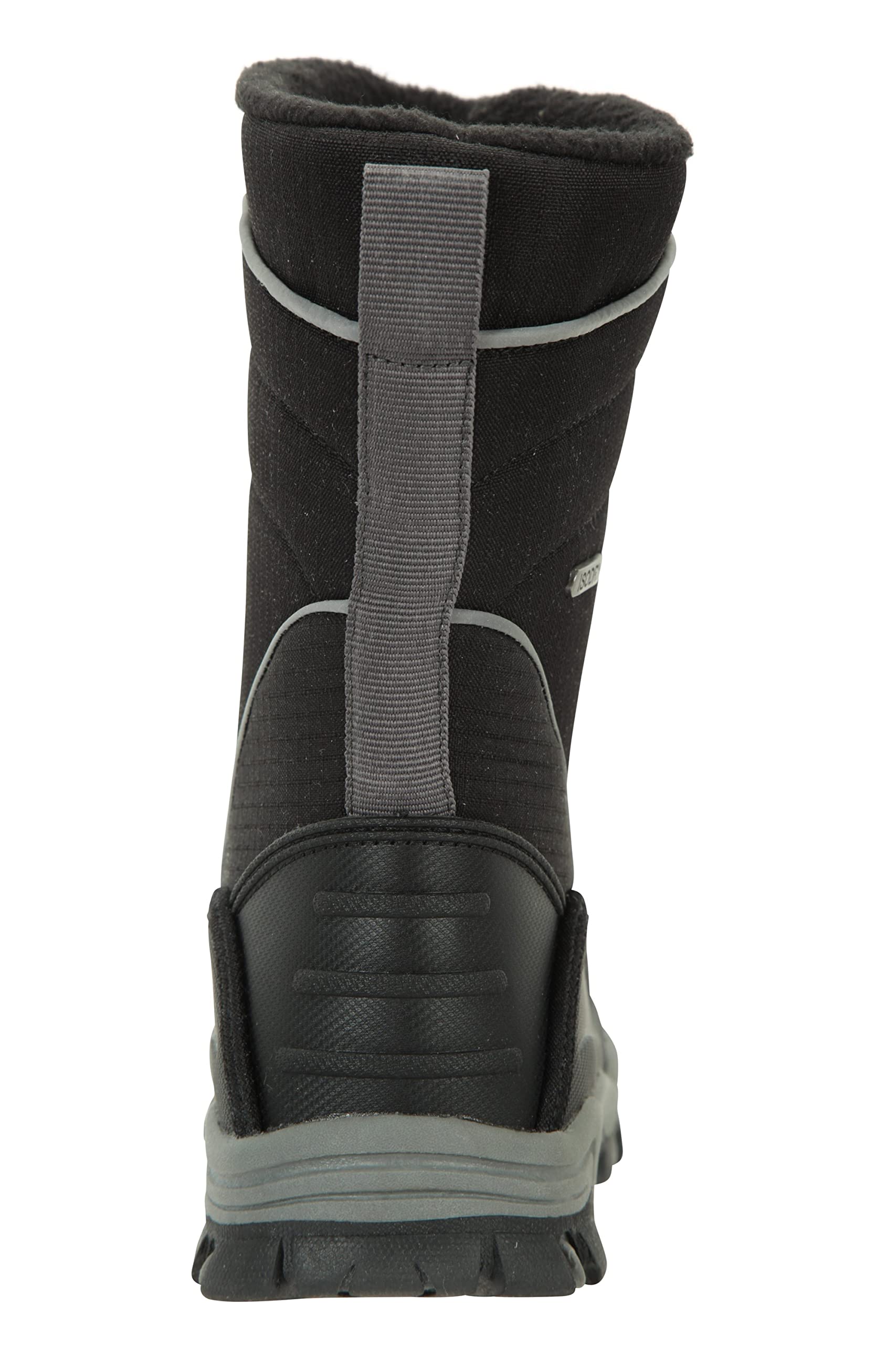 Mountain Warehouse Park Youth Kids Snow Boots - Warm Winter Shoes Black Kids Shoe Size 5 US