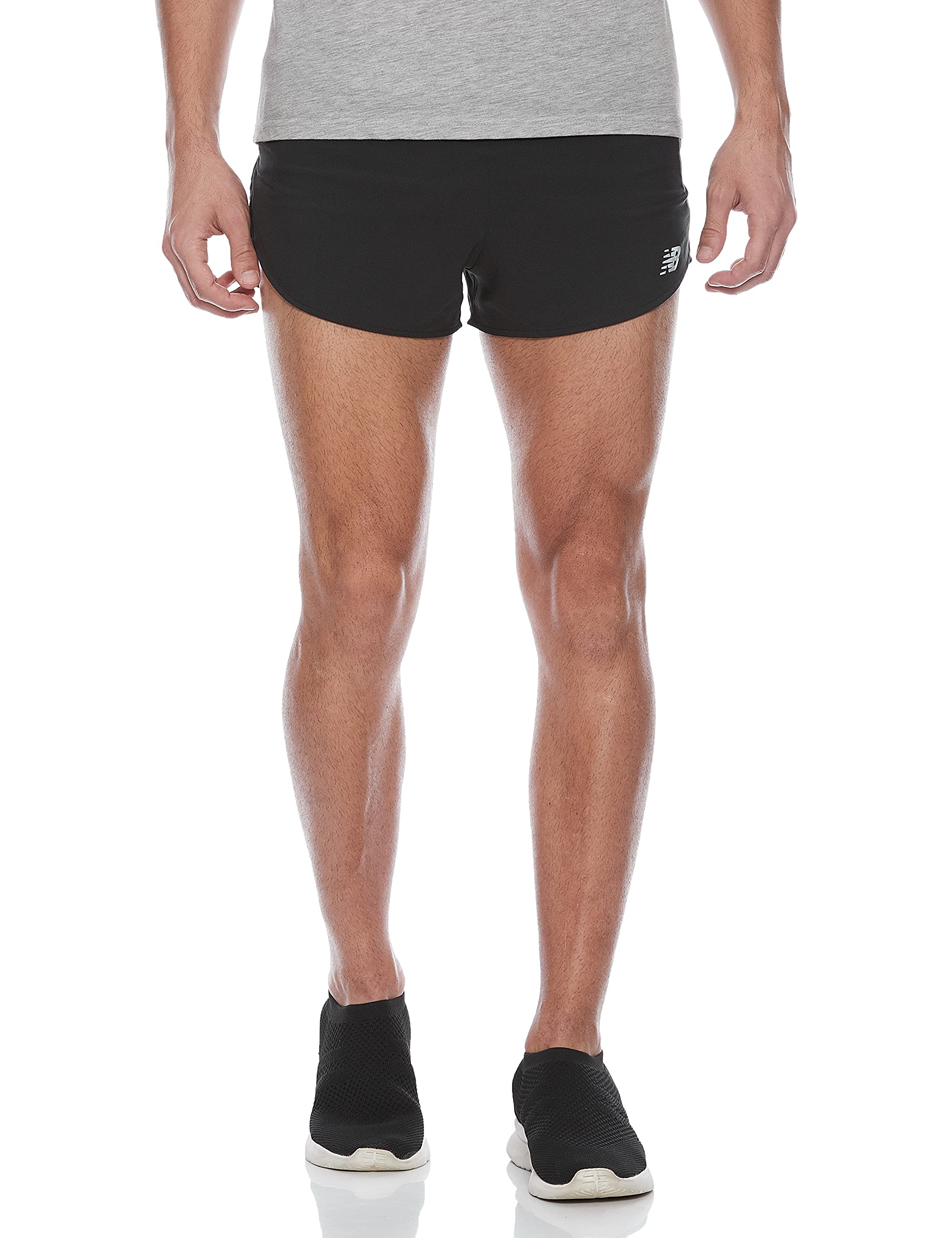 New Balance Men's Impact Run 3 Inch Split Short, Sulphur Yellow , X-Large