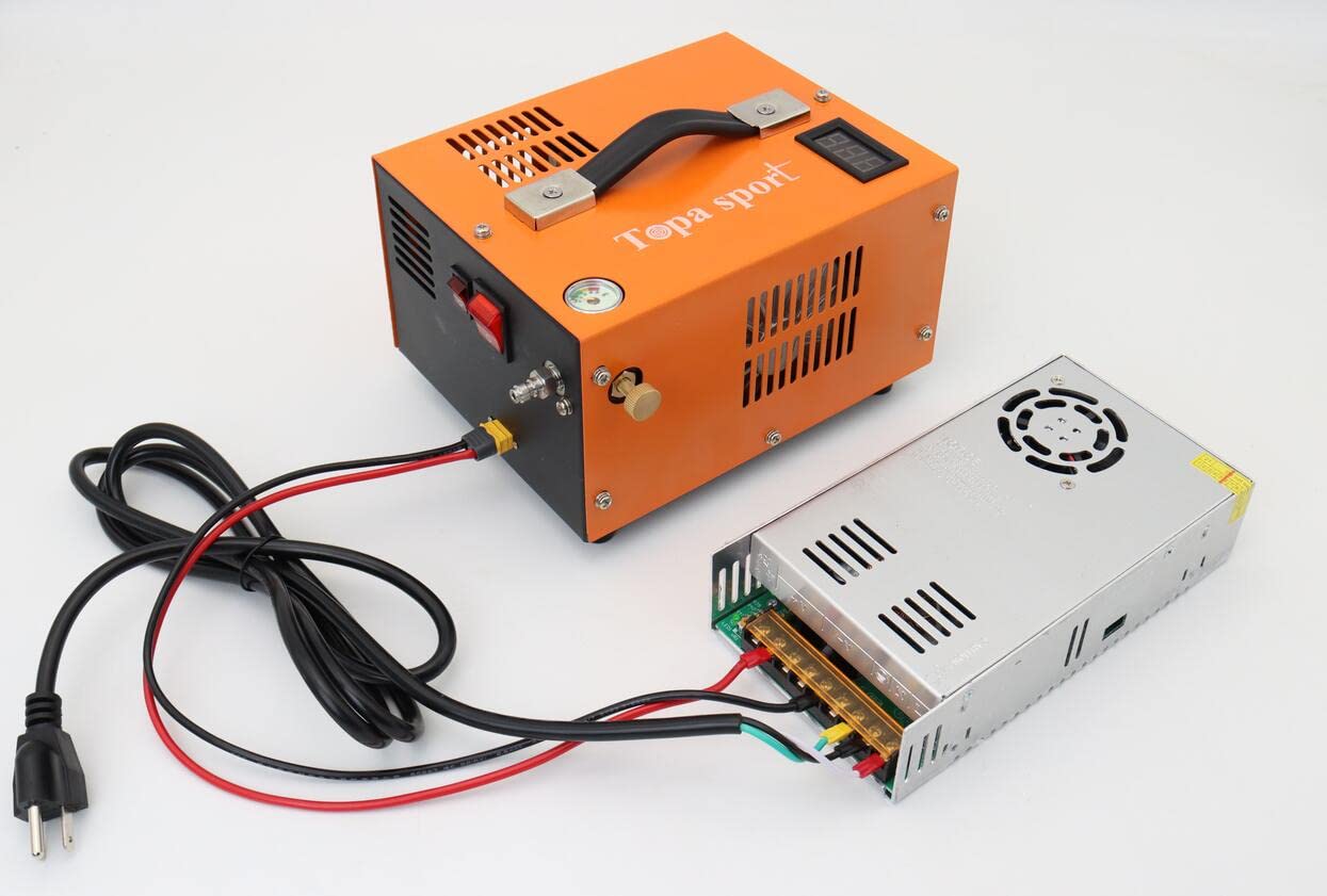TOPA SPORT 110V/220V AC to 12V DC Converter,Power Supply Adapter Switching Transformer Power for PCP Air Compressor Paintball Fill Compressor 12V LED Strip Light