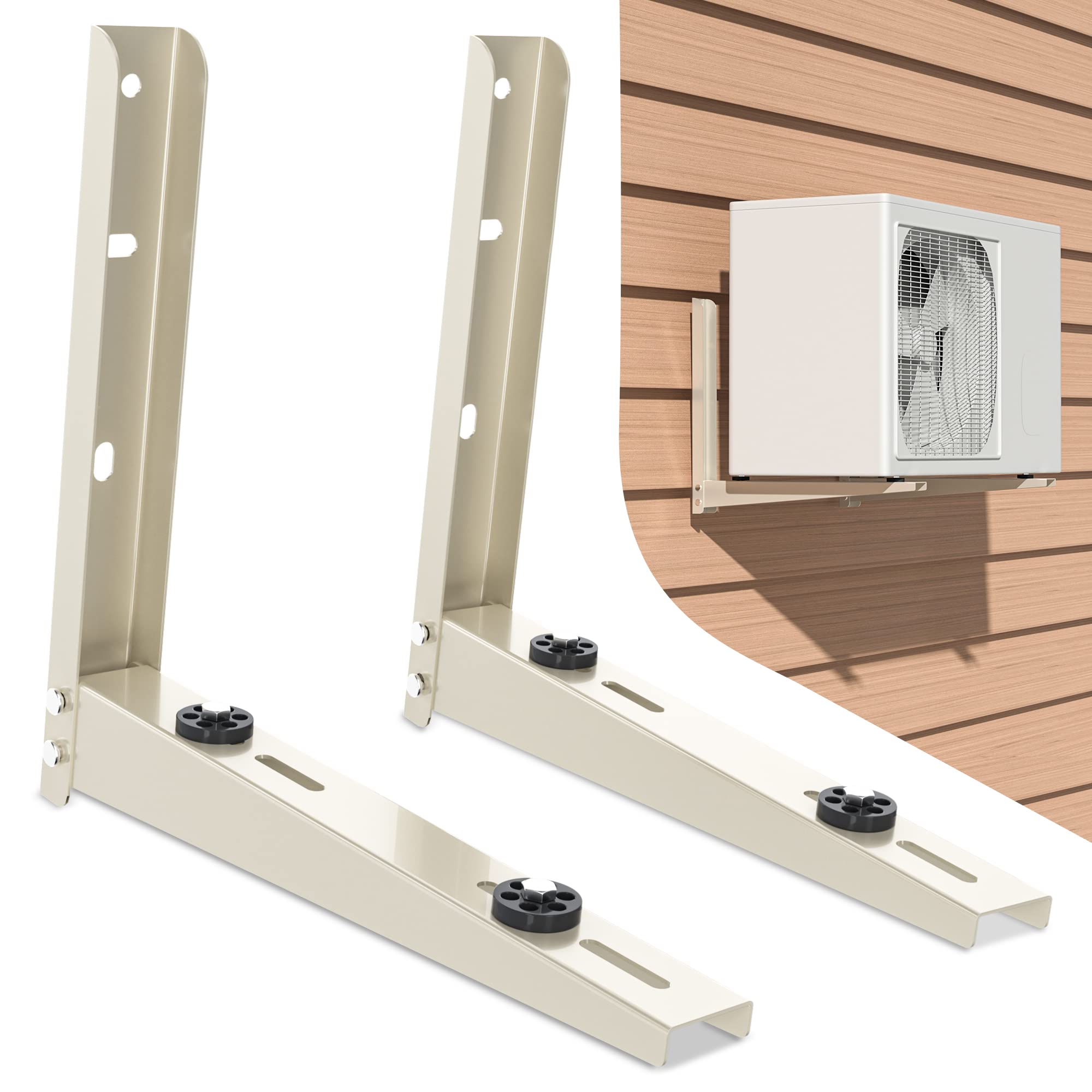 Toutgood Mini Split Wall Mounting Strong Bracket for 7000 Btu to 12000 Btu Outdoor Ductless Mini Split Air Conditioner Heat Pump AC Systems