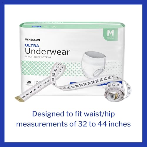 McKesson Ultra Underwear, Incontinence, Heavy Absorbency, Medium, 80 Count