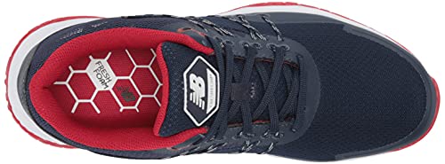 New Balance Men's Fresh Foam PaceSL Golf Shoe, Navy/Red, 9.5 Wide