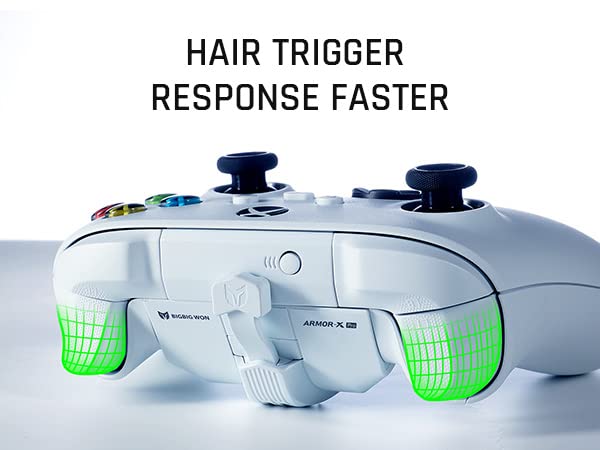 ROTOMOON Armor-X Pro Upgrade Wireless Back Button Controller Paddle with 1300mA Battery for Xbox Series S/X Accessories, Support Somatosensory with Multi-Platform Adapter (Black)