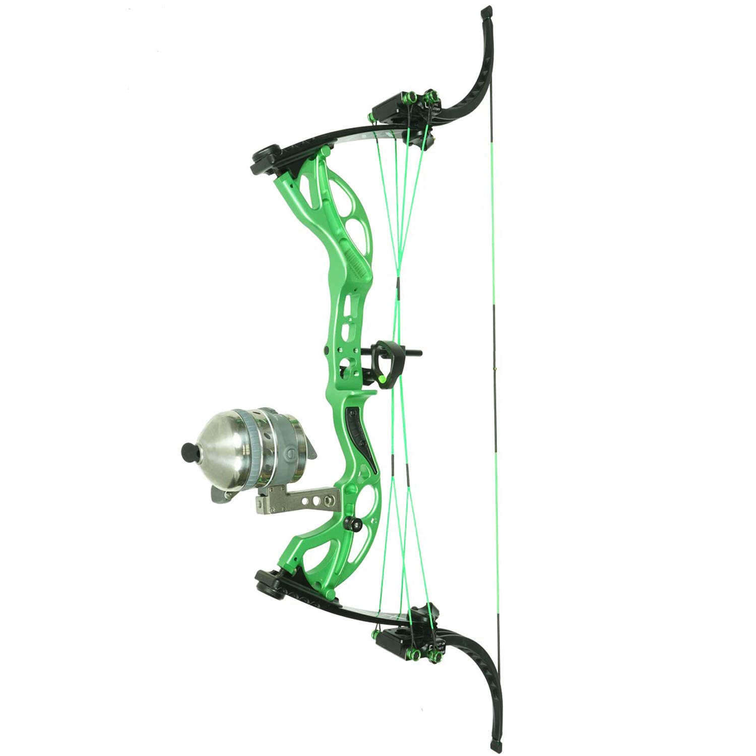 Muzzy Bowfishing LV-X Kit Powered by Oneida (8005) - Includes XD Pro Push-Button Reel, Integrated Reel Seat, Pre-spooled Test Line, Mantis II Arrow Rest, White Fish Arrow with Carp Point & Nock