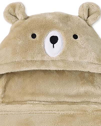 The Children's Place Baby Cozy Blanket, Sahara Bear, ONE Size