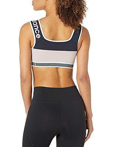 New Balance Women's Achiever Remix Crop Top, Logwood, Large