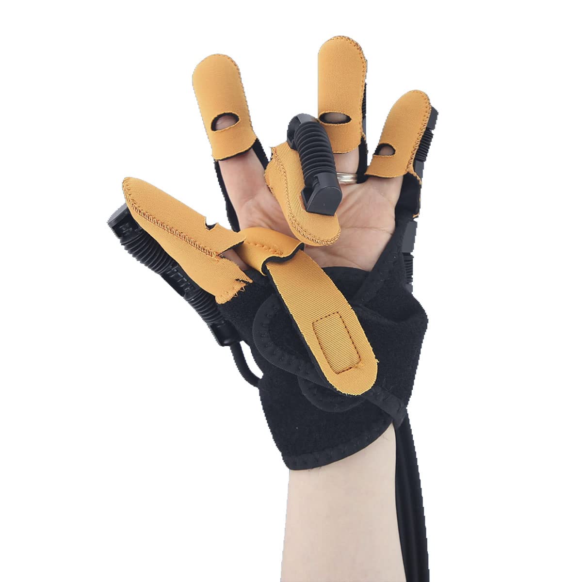Syrebo Hand Rehabilitation Robot Gloves, E10 Upgrared Model with Rotary Switch Controled Individual Finger Training, Finger Hand Exercise Recovery Equipment for Hand Dysfunction Patients
