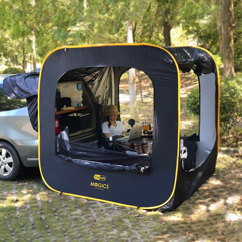 MOGICS Carsule | 2 Person Pop-Up Cabin for Cars | SUV Tent Tailgate