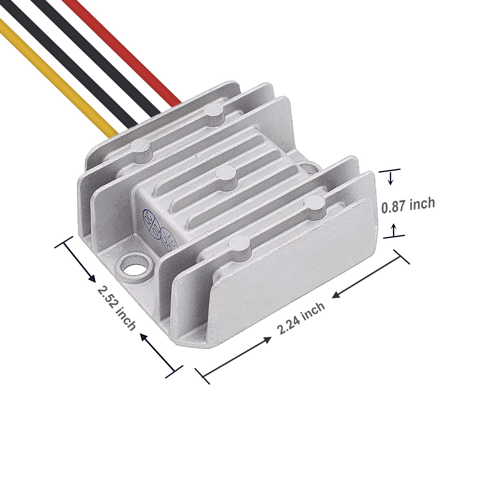 Valefod 8-36V to 12V 6A 72W Step-Down/Up Transformer DC to DC Buck Converter Golf Cart Power Supply